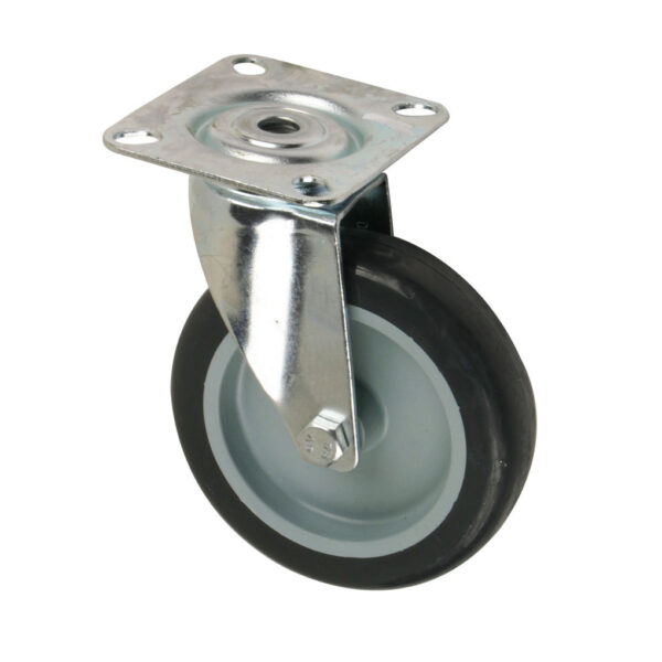 PLASTHJUL DREJELIG 35MM GRÅ – pn